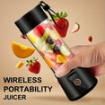 12.85oz Portable USB Blender for Shakes & Smoothies, 380ml Mini Juicer ...