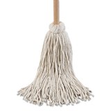 Boardwalk Deck Mop; 54" Wooden Handle 32 oz Cotton Fiber Head 6/Pack ...