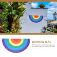 BESTYASH 1Pc Semi Circular Decorative Polyester Banner with Two ...