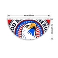 American Flag Patriotic Eagle American Non-pleated Fan Flag, 17.7" x 35 ...