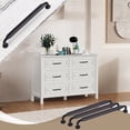10 Set Alloy Cabinet Drawer Handles Black 177x15x28mm - Walmart.com