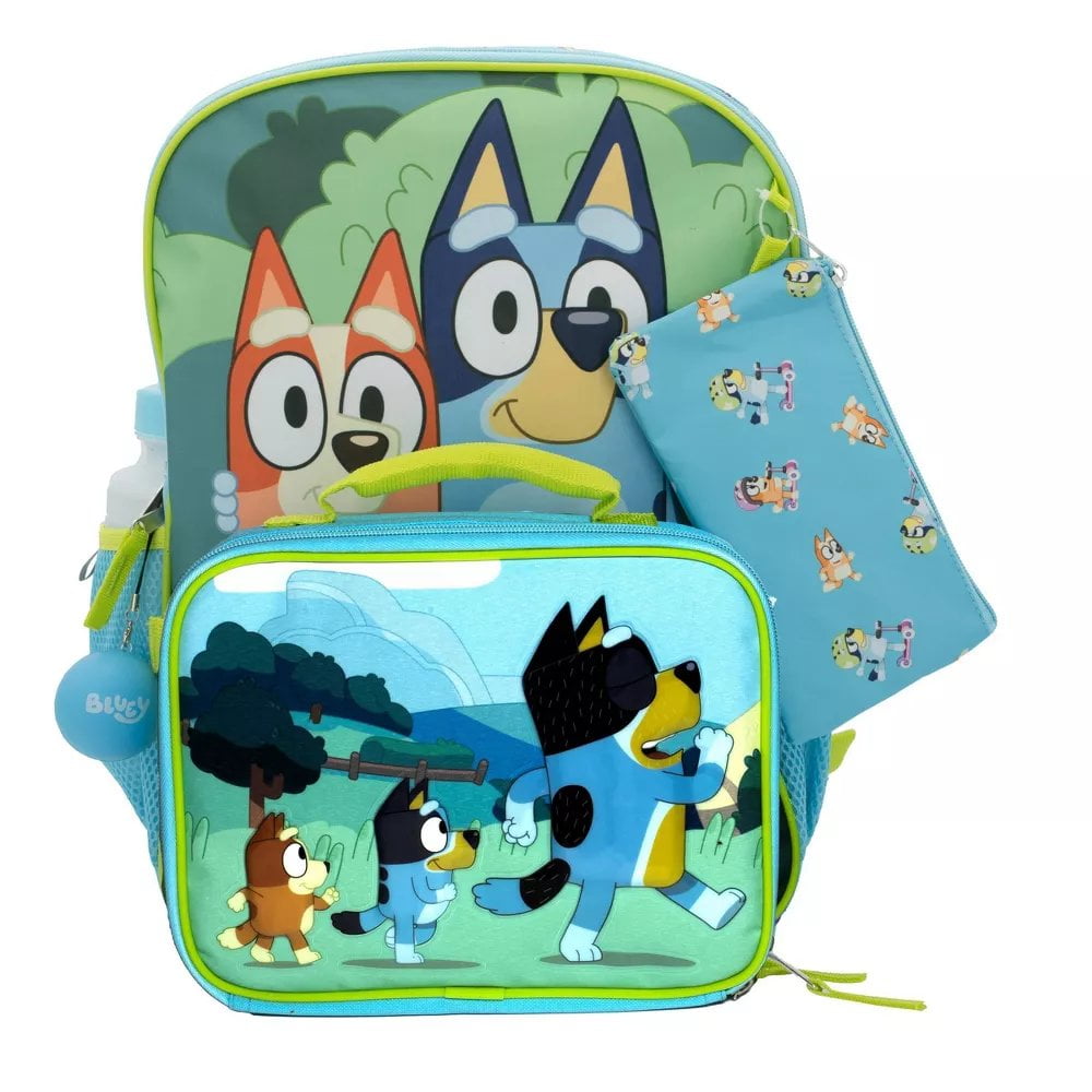 Bluey and Friends 5 Piece Backpack and Lunch Set - Walmart.com