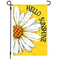 AUQ Summer Garden Flag Daisy Double Sided 12X18 Inches Small Burlap ...
