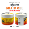 Ebo AllDay Locks Braid Gel Extreme Hold High Shine, Smooths, Tames ...