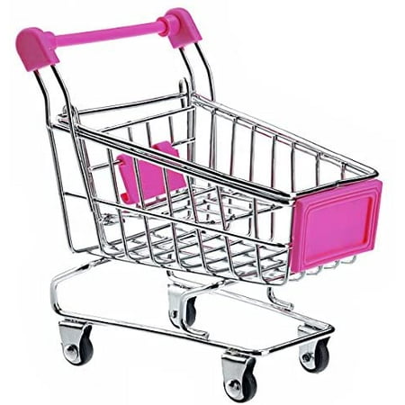 Mini Shopping cart for Desktop Organizer Supermarket Handcart Shopping ...