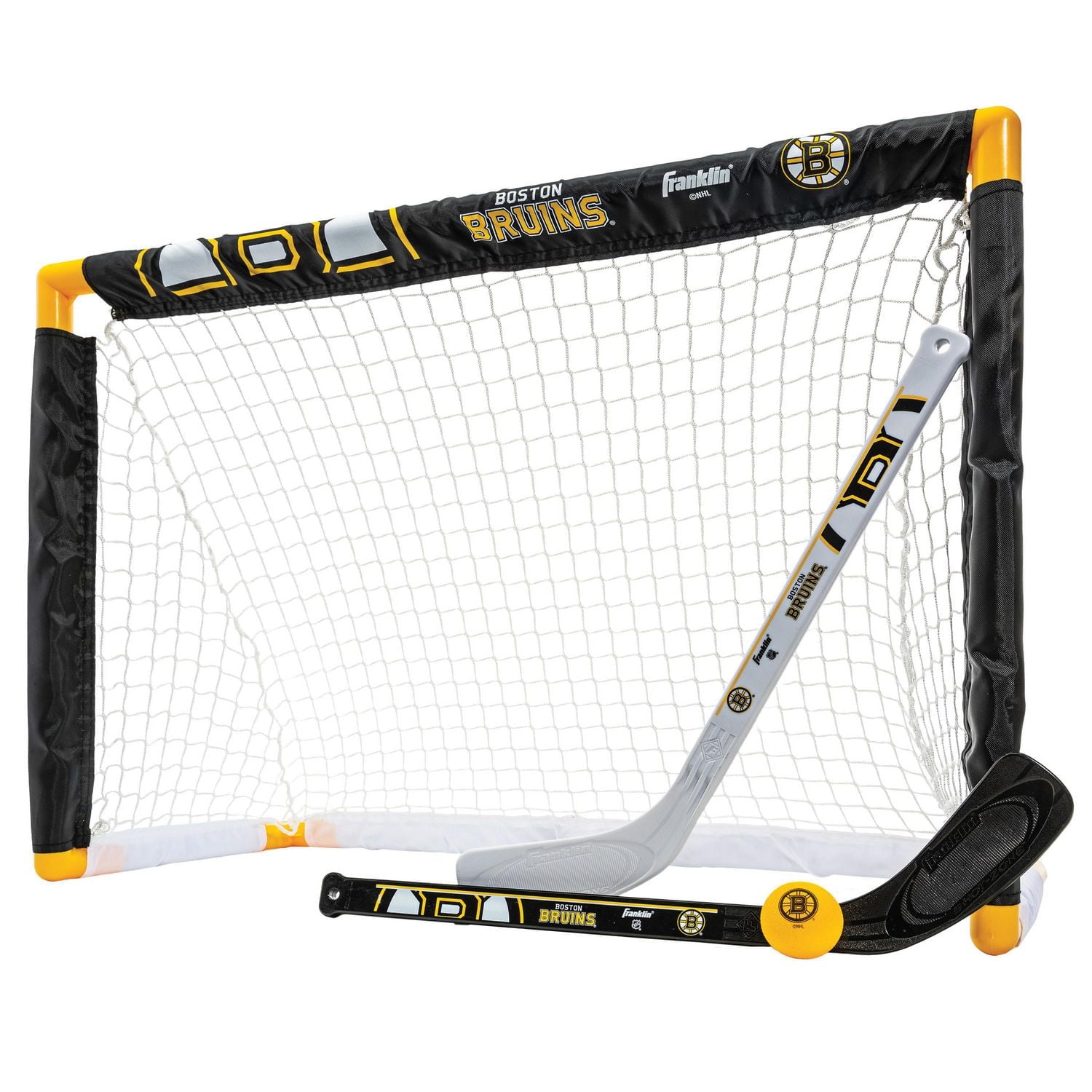Click here for Franklin Sports Nhl Bruins Mini Hockey Set - Kids... prices