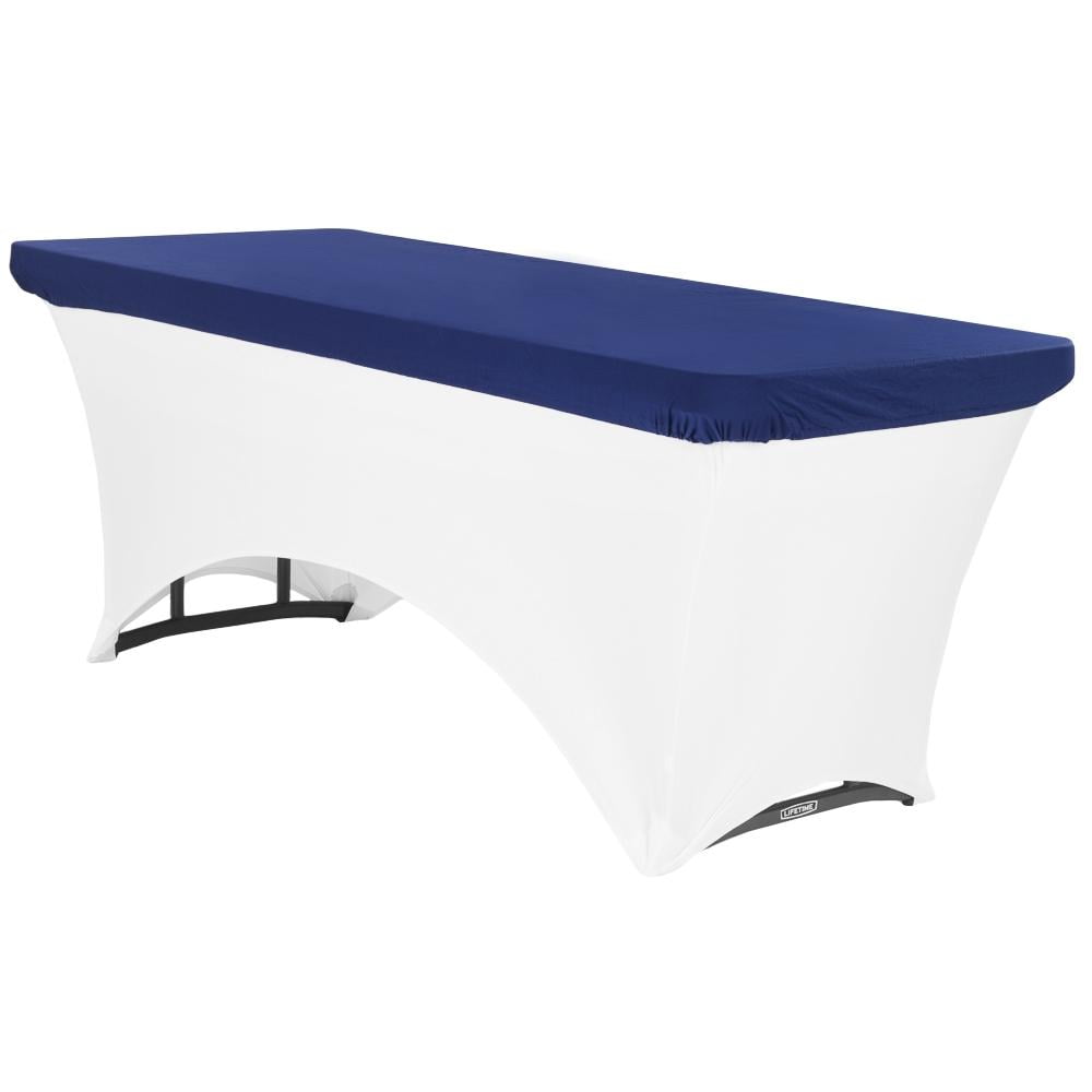 1 Pc, Spandex Table Topper/Cap 6 Ft Rectangular - Navy Blue For ...