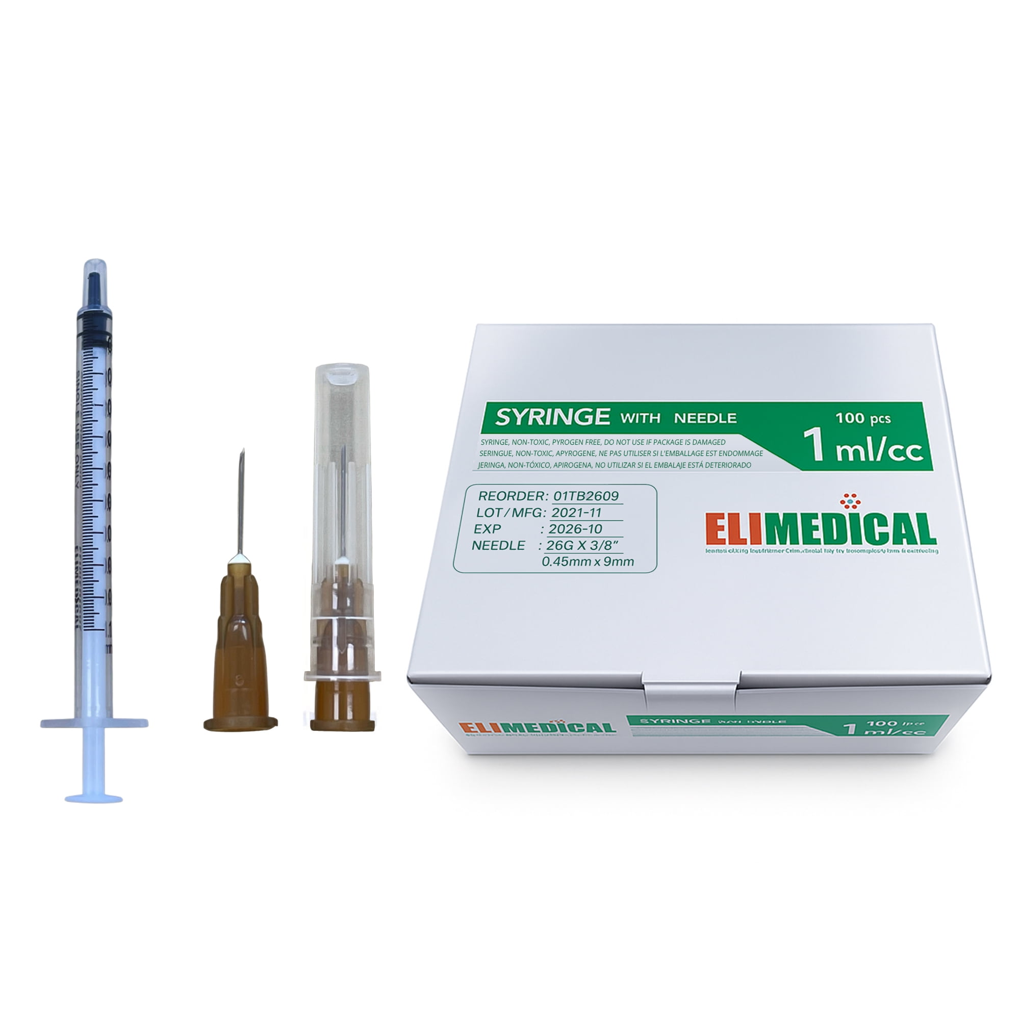 Click here for 1cc 26g X 3/8 Elimedical Veterinary Syringe Luer S... prices