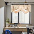 Hometravel Solid Color Short Curtain Panel, Rod Pocket Window Treatment ...
