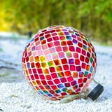 Gazing Ball, Mosaic Glass Gazing Balls Sphere,Colorful Glass Gazing ...