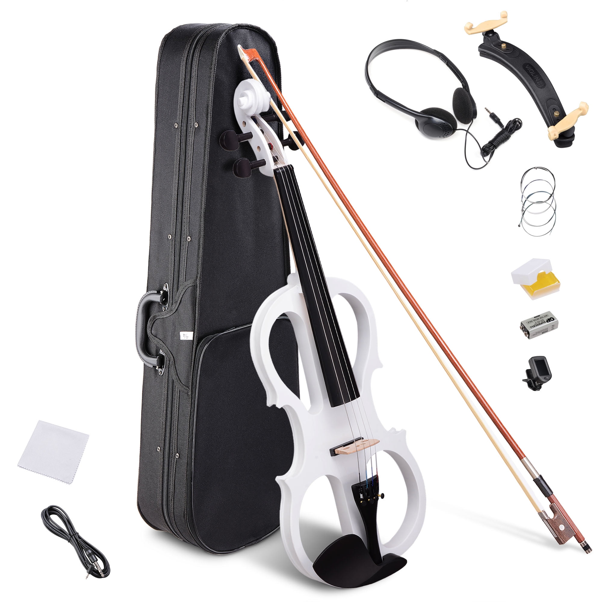 Click here for Yescom 4/4 Electric Violin Full Size Wood Silent F... prices
