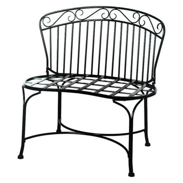 IP-SV131FB Lattice Panel Back Design Steel Bench - Walmart.com