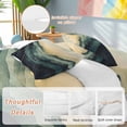 Abstract Art Comforter Set Full Size, Modernism Yellow Green Gradient ...