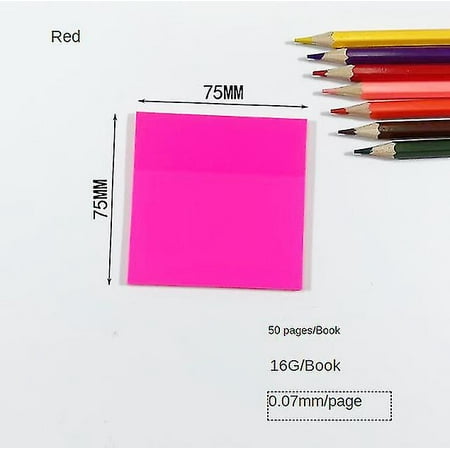 Pastel Transparent Sticky Notes, 3x3 Clear Sticky Tabs, Translucent ...