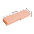 Translucent Frosted Double Sided Plastic Stationery Box, Macaron Tone ...