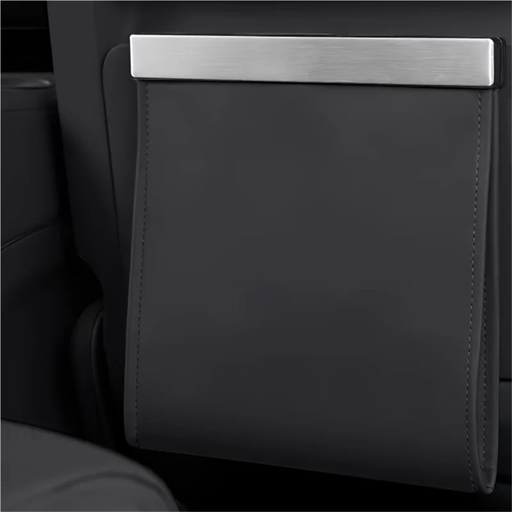 Click here for Mlsrgt Leather Car Trash Can Magnetic Seat Back Ha... prices