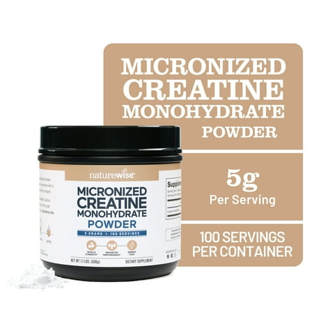 Raw Nutrition Creatine Monohydrate Powder Unflavored 510g 100 Servings ...