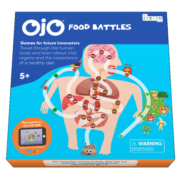 OjO Food Battles Biology Board Game - Educational Game for Kids Ages 5 ...