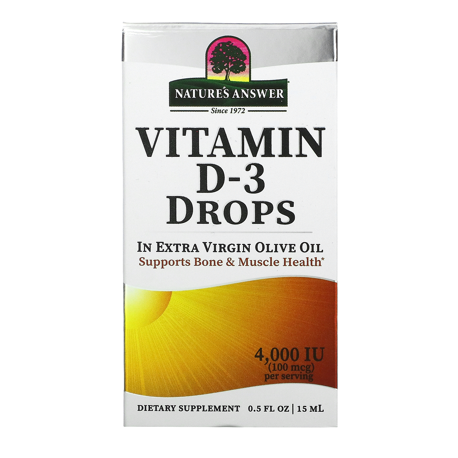 Nature's Answer Vitamin D3 Drops, 0.5 Fl Oz - Walmart.com