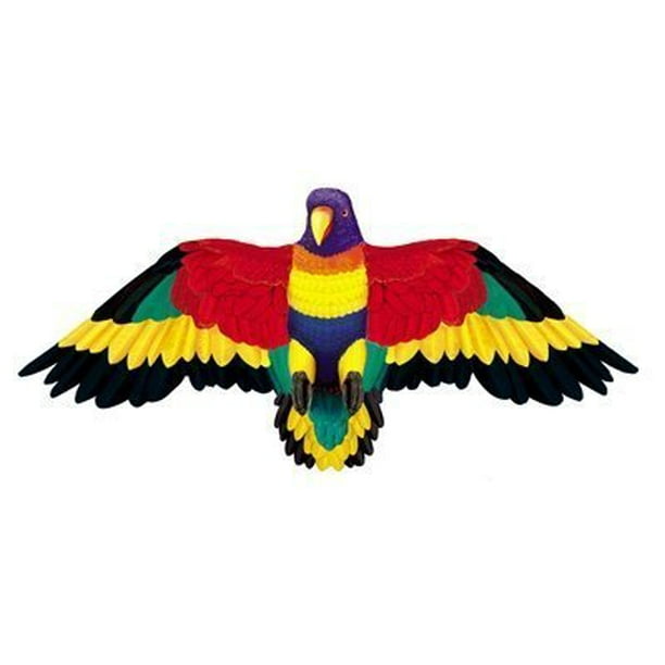 Gayla Industries 856 Rainbow Parrot Wildlife Wing Flapper Kite-55 ...