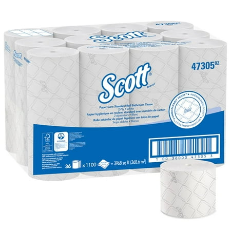 Scott Pro Paper Core Standard Roll Bathroom Tissue - 36 rolls per case ...