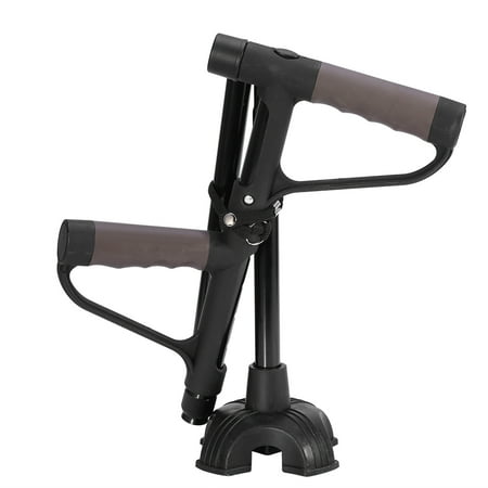 Qiilu Retractable Collapsible Anti-slip Double T-handle Walking Stick ...