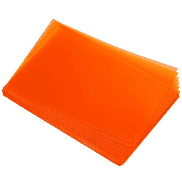 Uxcell L Type Folders A4 Plastic Clear Folder File Jacket Sleeves ...