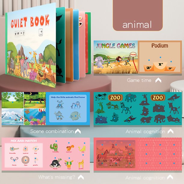 Quiet Book For Kids Montessori Early Learning For Preschool And Fine ... Quiet Book For Kids Montessori Early Learning For Preschool And Fine ...