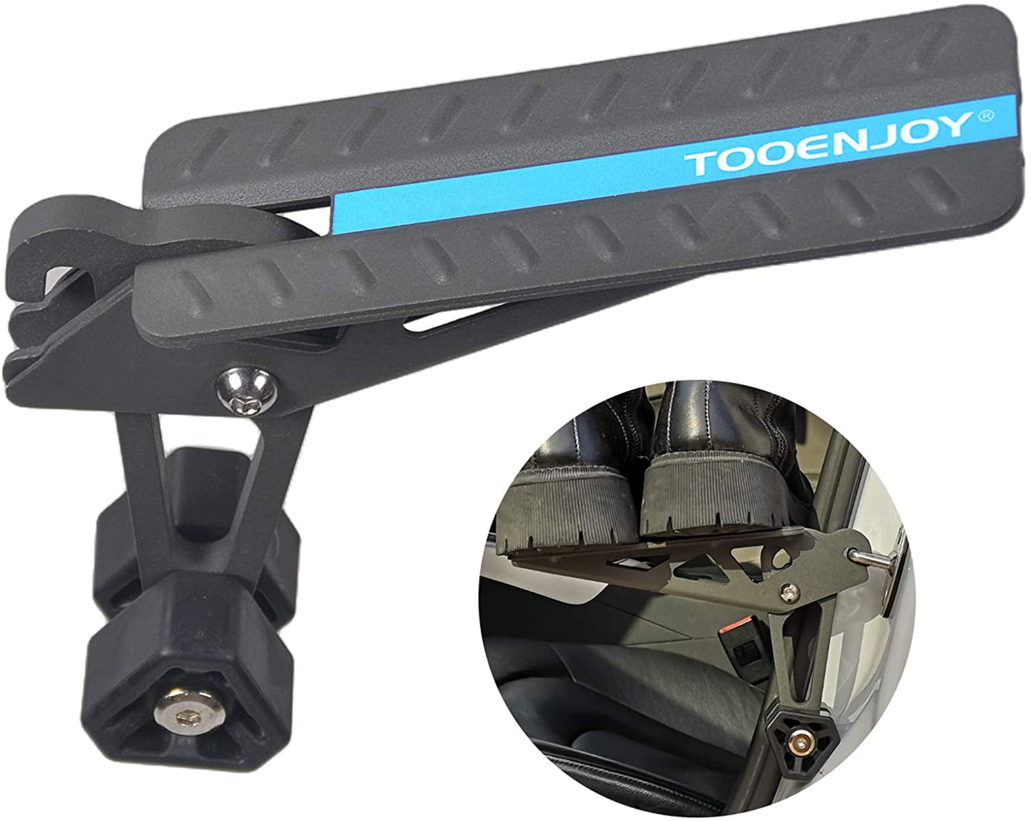 TOOENJOY Universal Fit Car Door Step, Foldable Roof Rack Door Step Up ...