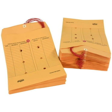 Universal String & Button Interoffice Envelope, #97, Two-Sided Five ...