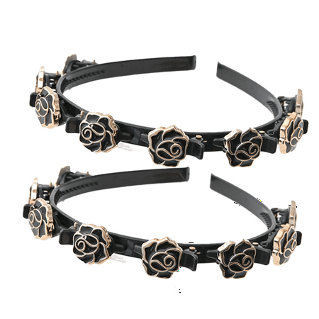 2Pieces Double Bangs Hairstyle Hairpin Headband Double Layer Twist ...