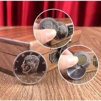 Funny Magnetic Flipper Coin Butterfly Coin (Half Dollar) Magic Tricks ...