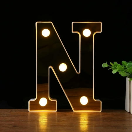 Letter Lights Alphabet Lamp Led Decoration For Party Room Christmas ...