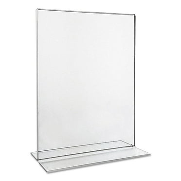 Universal Clear L-Style Photo Picture Frame, 5x7 Insert, Freestanding ...