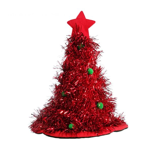 HESHENG Christmas Tree Visor Hat for the Holidays Christmas Fun for ...