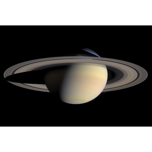 24"x36" Gallery Poster, Saturn from Cassini Orbiter p2 - Walmart.com