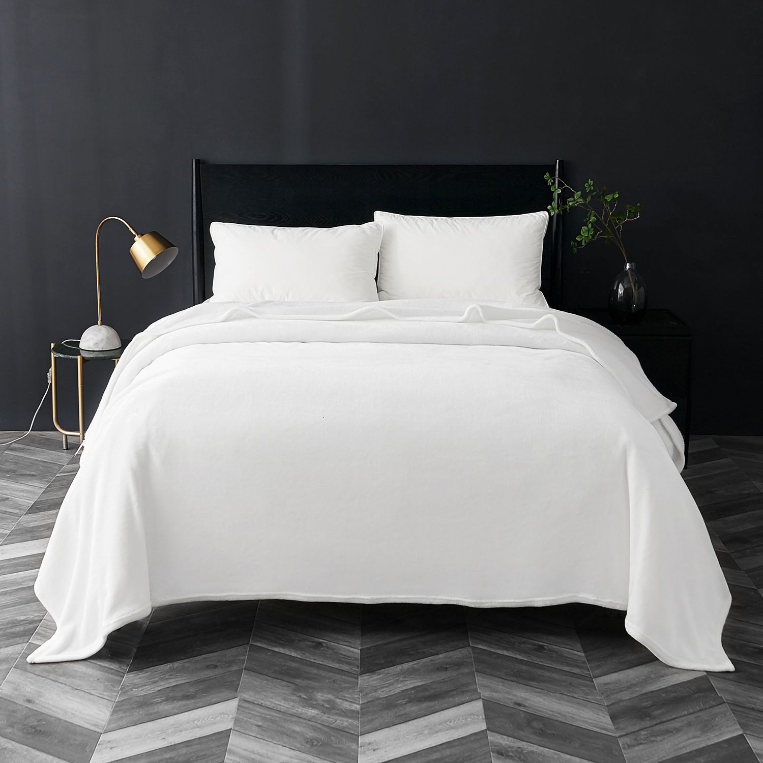  Thesis Fleece Blanket King Size Blanket White Luxury Bed