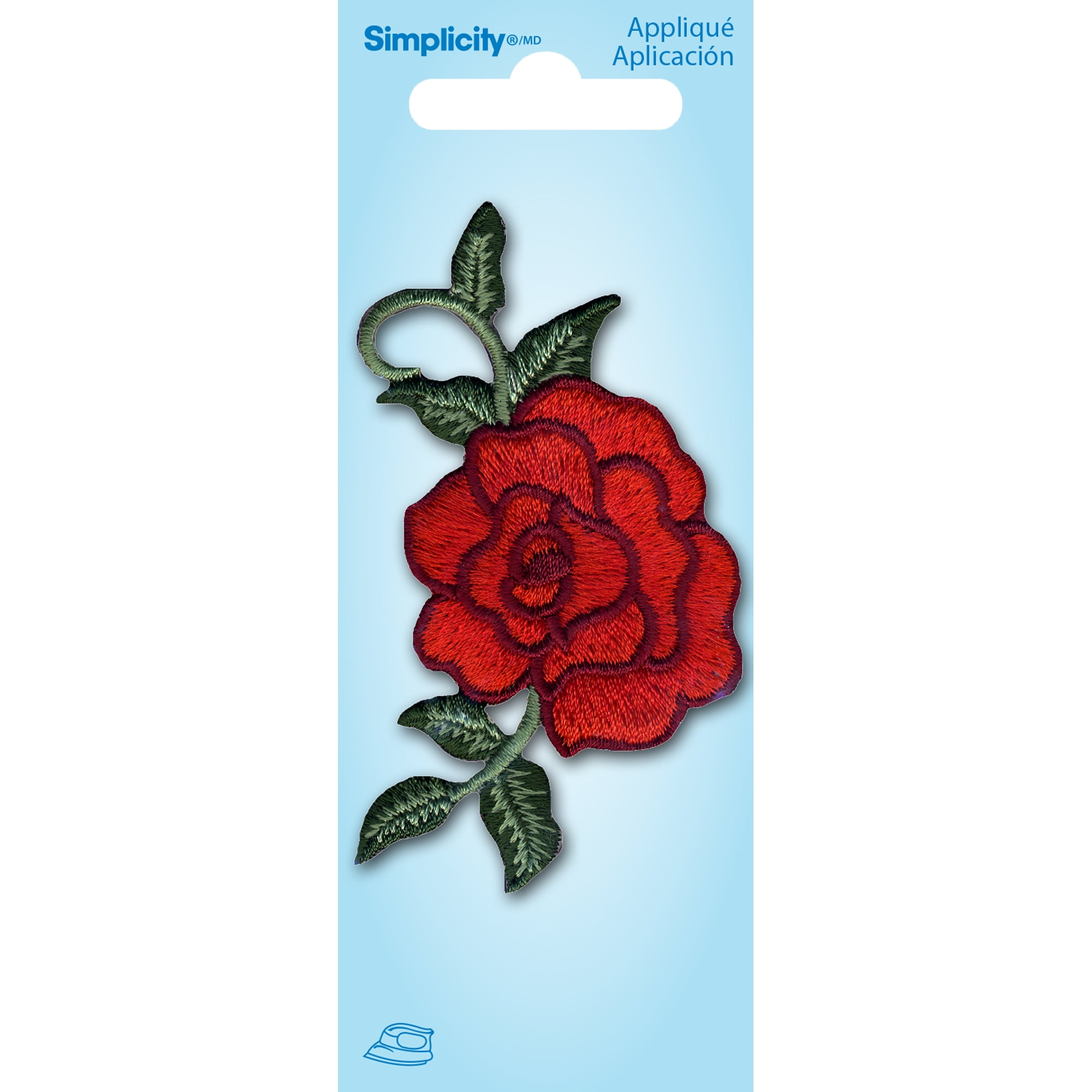 Simplicity Red Rose Applique, 1 Each - Walmart.com