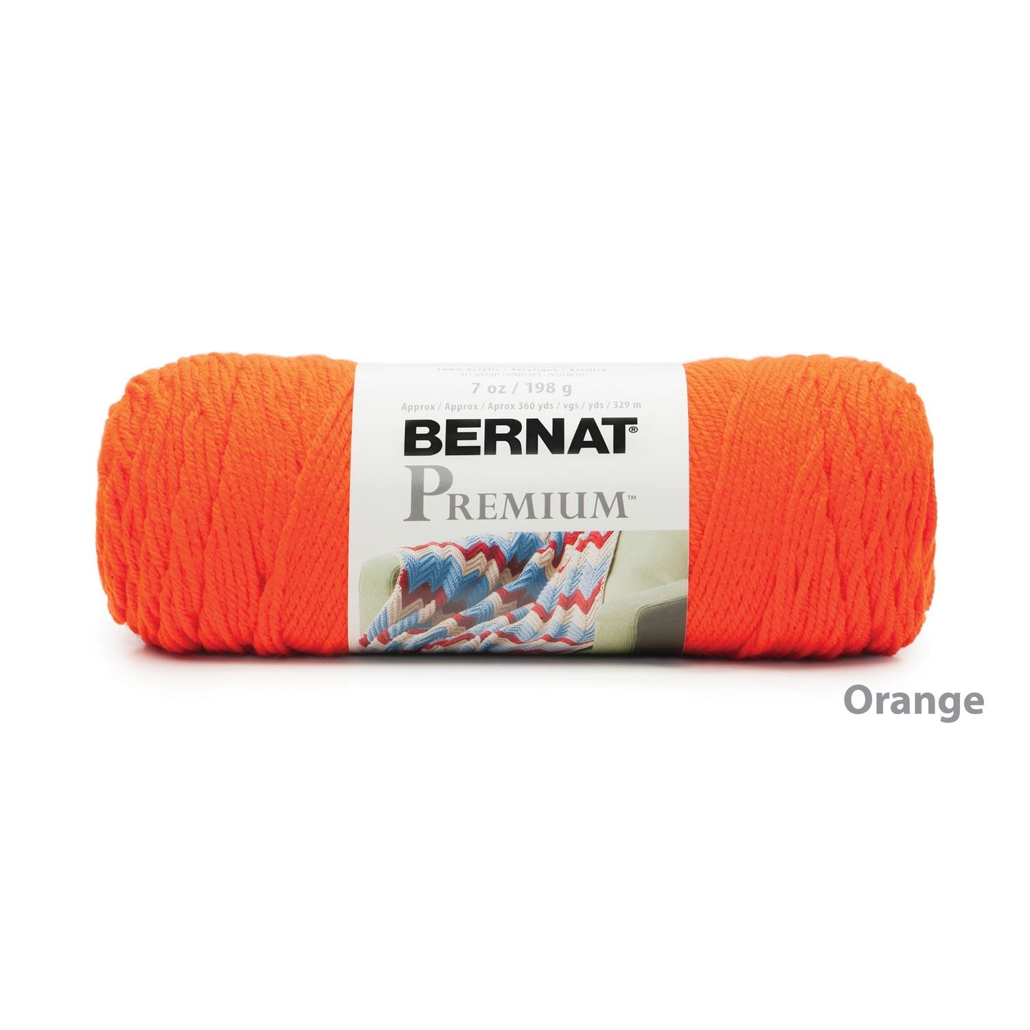 Bernat® Premium™ Yarn, Acrylic #4 Medium, 7oz/198g, 360 Yards, Acrylic ...