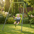 LuckyNote Indoor-Outdoor Baby Swing with Safety Seat, Ergonomic Full ...