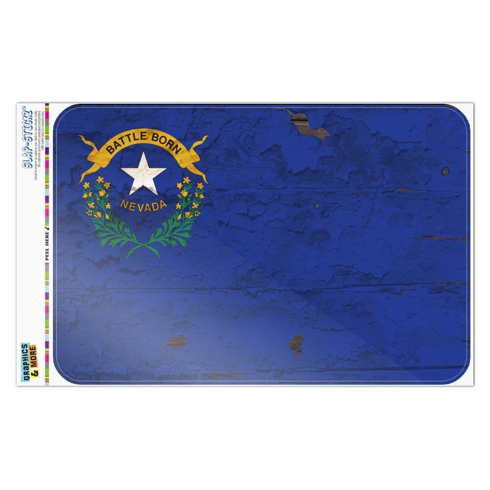 Rustic Distressed Nevada State Flag Home Business Office Sign - Walmart.com