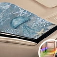 Blue Jellyfish Coastal Privacy Window Film,Decorative Stained Glass ...