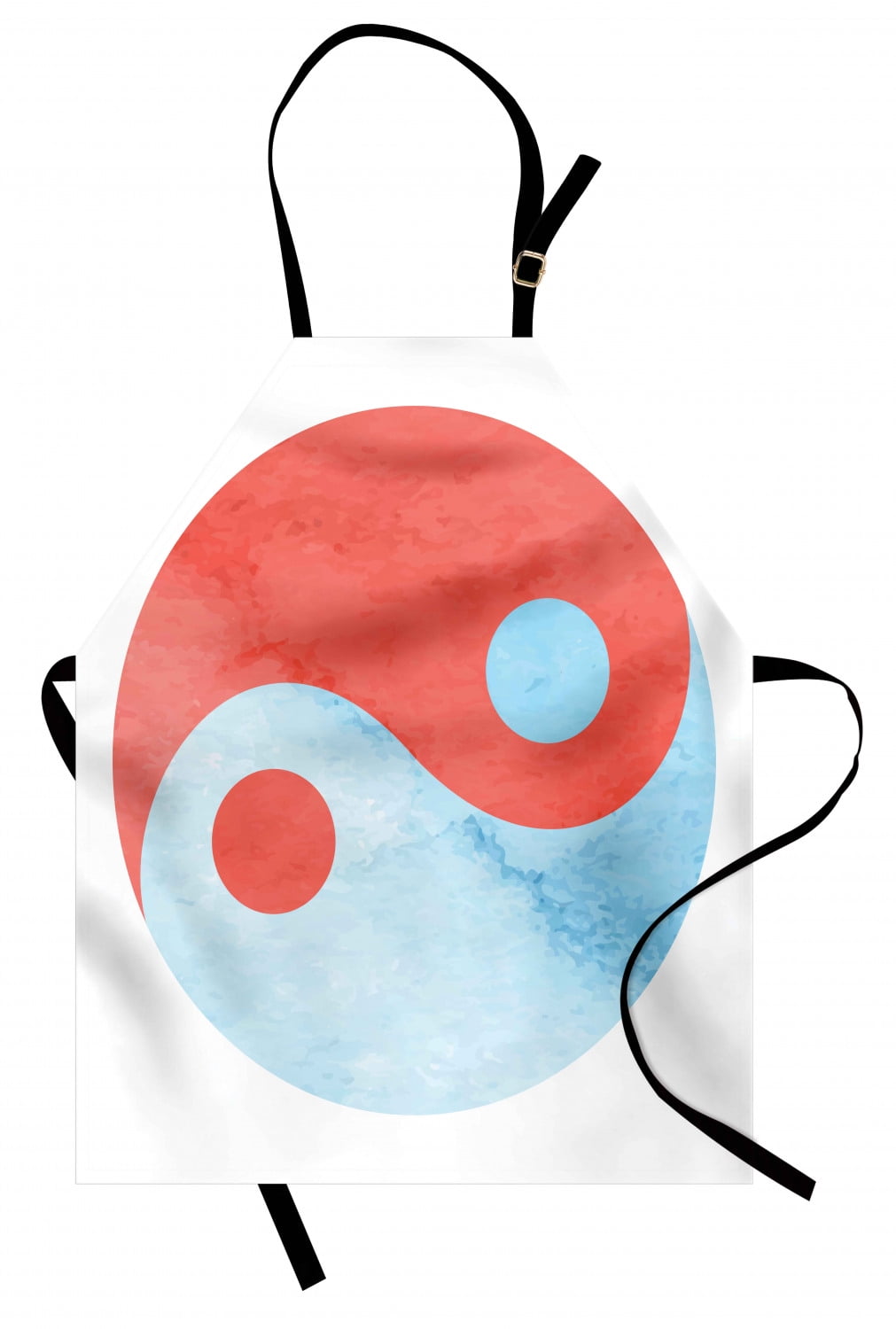 Ying Yang Apron Watercolor Painting Style Asian Arts Culture Theme ...
