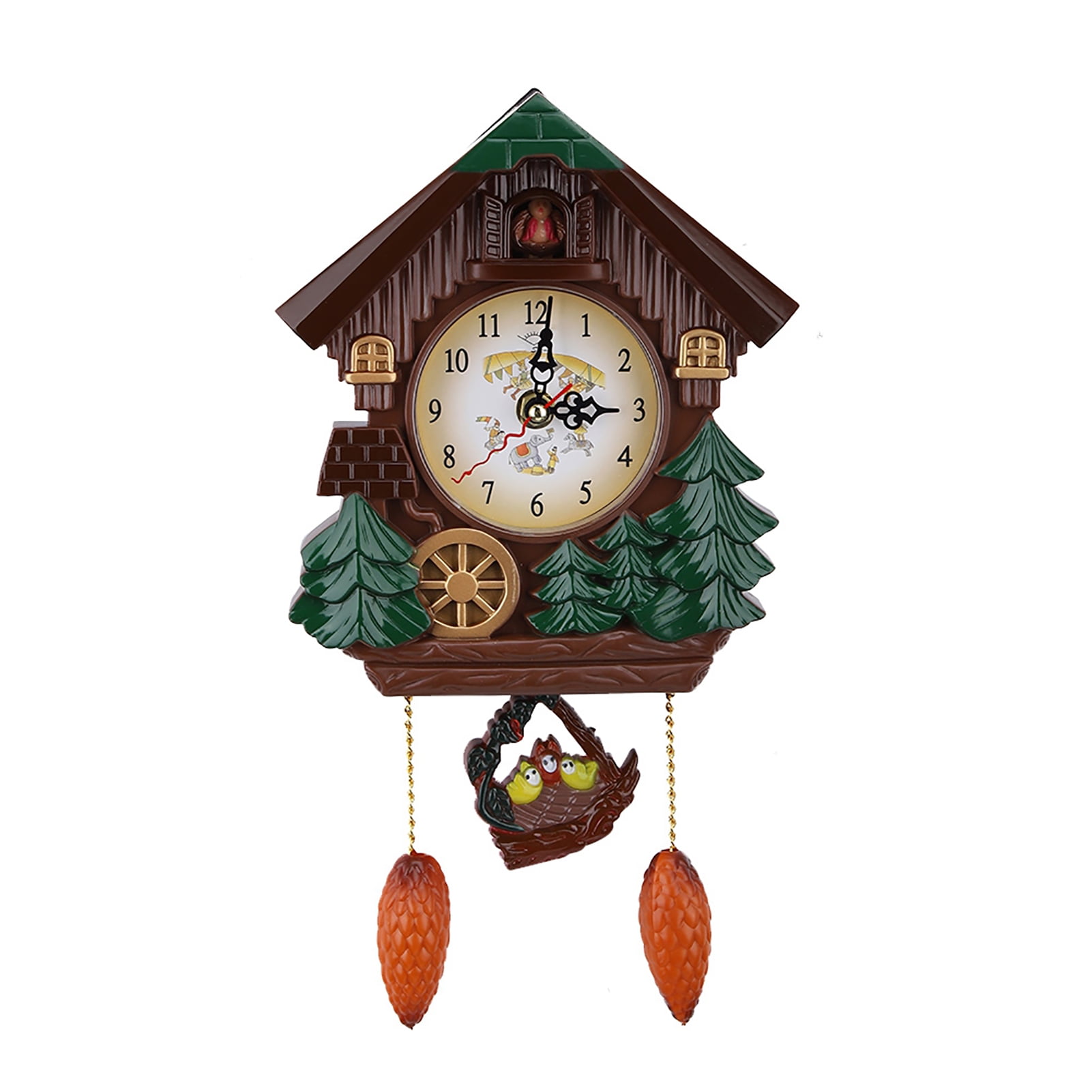 Oubit Home Decor,Cuckoo Clock Tree House Tree House Clock Vintage Clock ...