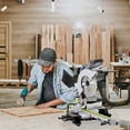 Master Mechanic 10 Inch Compact Sliding Miter Saw, Electric Bevel ...