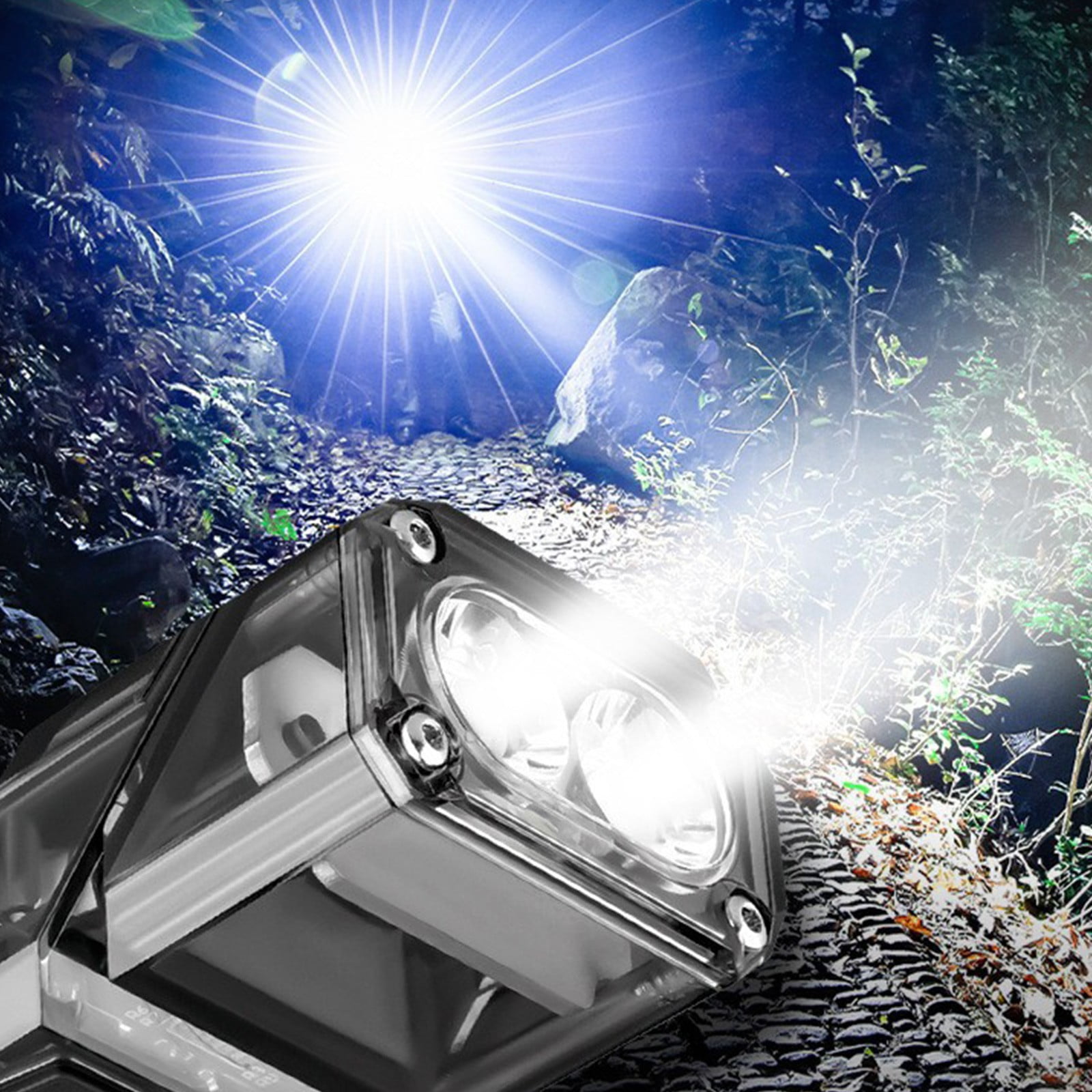 Mini linterna recargable 1800mAh IP65 Impermeable 4 modos LED faro con ...