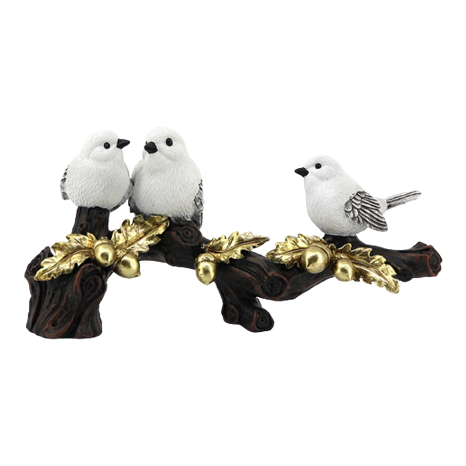 Bird Figurine Bird Statue Simulation Resin Collection Handicraft ...