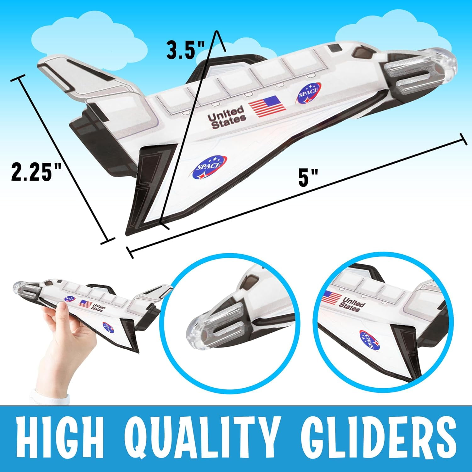 Styrofoam Space Shuttle Foam Space Shuttle Gliders