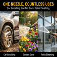 Heavy Duty Adjustable Garden Hose Nozzle, High-Pressure Metal Water ...