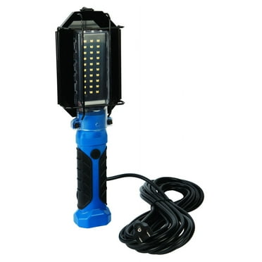 Might-D-Light 10-Watt 400-Lumen Dark Gray Rechargeable Folding LED Work ...